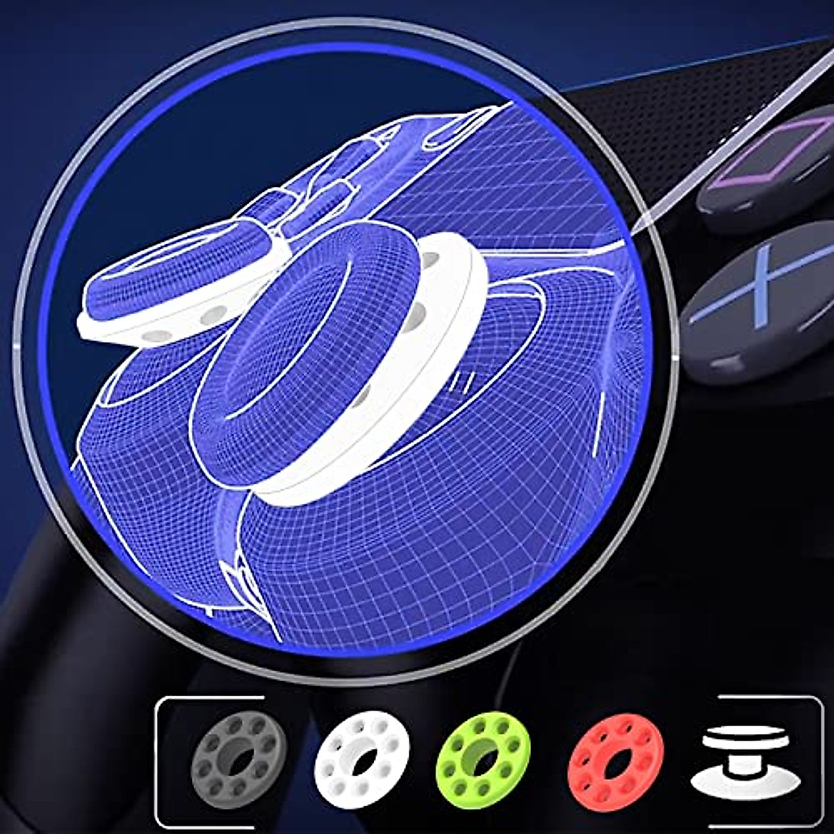 Murciful Aim Assist Target Motion Control Precision Rings for PS5, PS4, Xbox Series X/S, Xbox One, Xbox 360, Switch Pro Controller