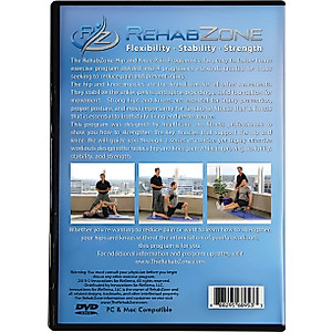 RehabZone Hip and Knee Pain Program: Physician Endorsed Home Rehabilitation DVD Program Created for Those Seeking to Reduce Hip or Knee Pain