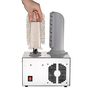 Blesk Glass Polisher - Wine Glass Polisher- Commercial Electric Machine - High Powered Heater & Microfiber Brushes - Safe & Hygienic for Restaurants