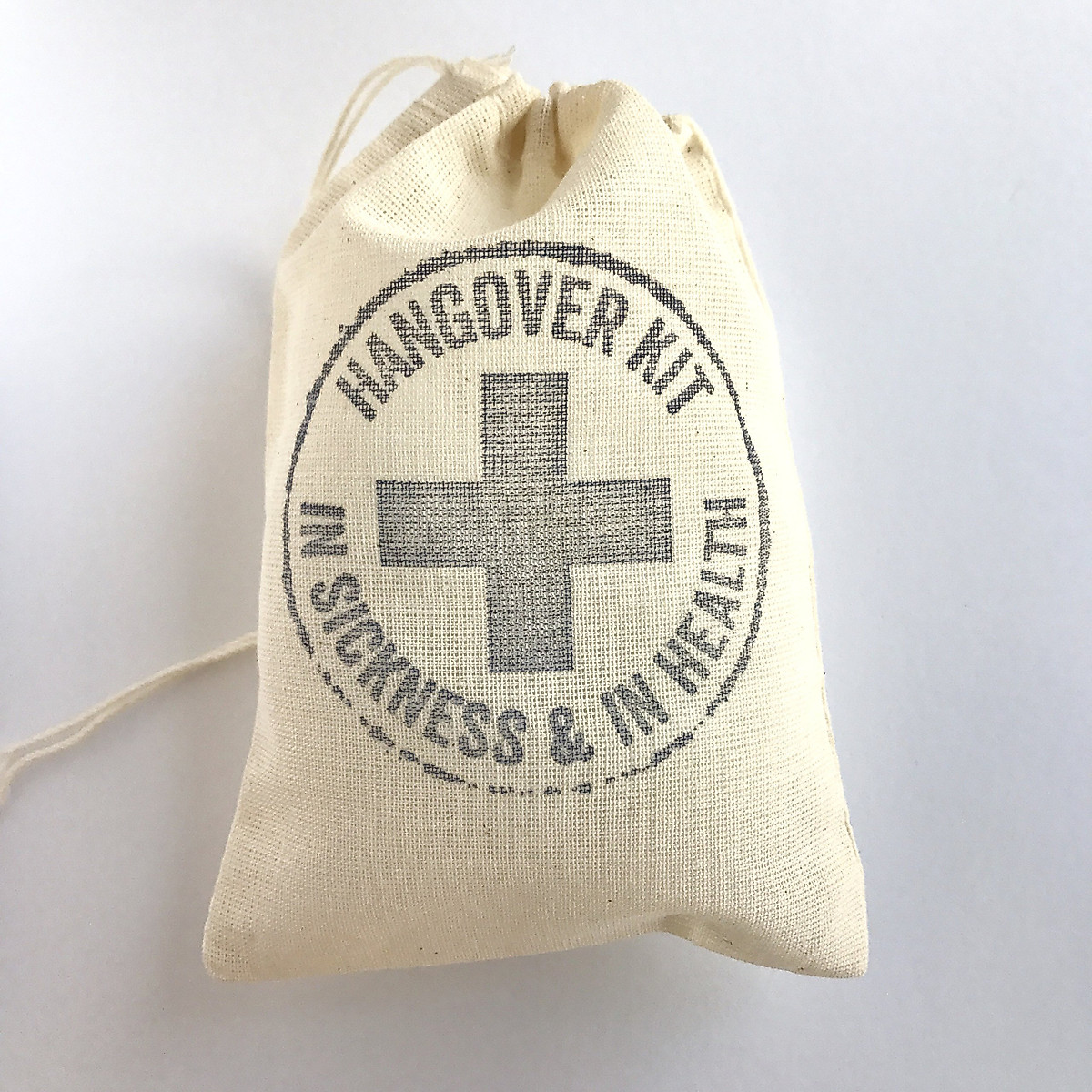 10 Navy Hangover Kit Bags | Bachelorette Favor Bags Wedding Welcome Survival Recovery Party Bag Muslin Gift Groomsmen Bachelor Bridesmaid Bridal