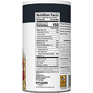 Amazon Brand - Happy Belly Old Fashioned Oats, 1.12 pound (Pack of 1)
