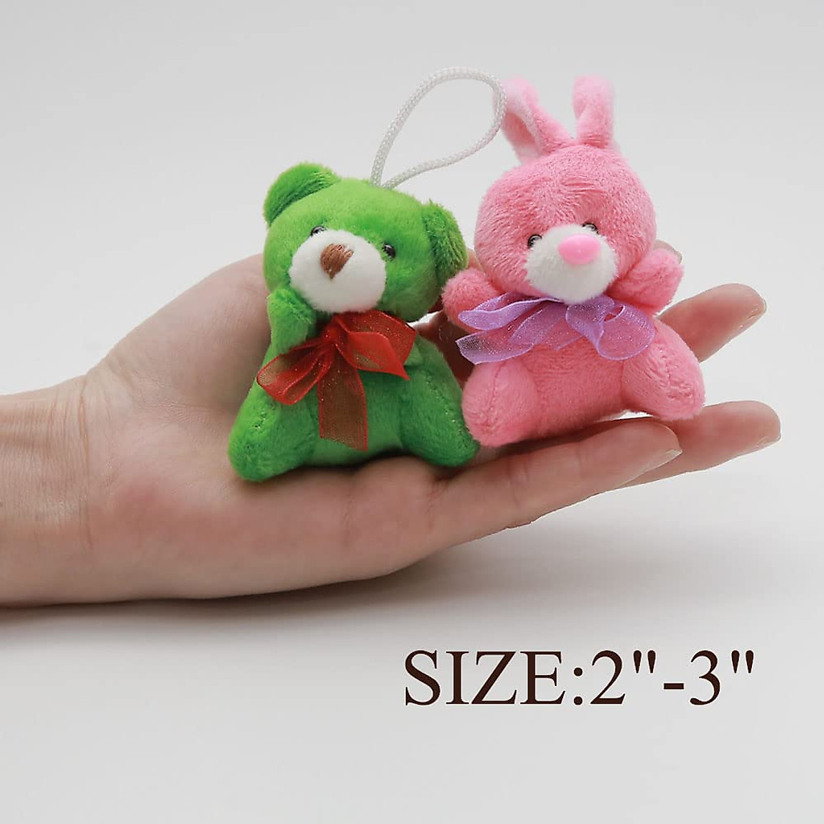 JUNBESTN Mini Plush Animals Bulk 30 Pack Easter Basket Stuffers Gifts for Kids Girls Class Students Party Favors Goodie Bag Fillers Prize