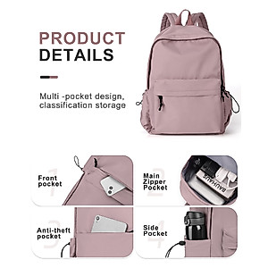 VECAVE School Backpack Purple Waterproof Bookbag Casual Lightweight Travel Rucksack Daypack Backpacks for Men Women College High School Bags backpack for Boys Girls Teens