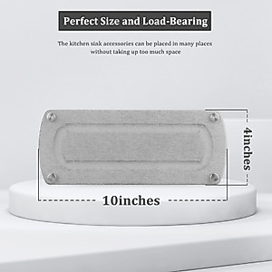 Pohido Quick Dry Sink Caddy Set with Water-Absorbing Stone Tray - Ideal Organizer for Kitchen and Bathroom Sinks, Effortless and Fast Drying Solution for Modern Home Countertops(Grey)