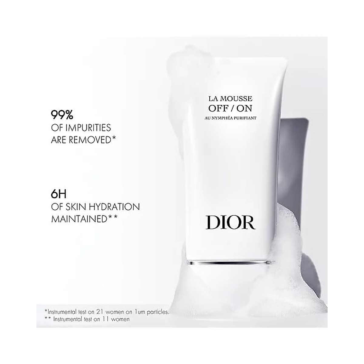 Dior La Mousse Off/On Foaming Face Cleanser, 5.0 Ounce