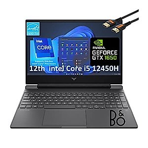HP - Victus 15.6" FHD 144Hz Gaming Laptop - Intel Core i5-12450H - NVIDIA GeForce GTX 1650 - HDMI 2.1 - Type-C - Mica Silver w/HDMI (8GB RAM | 512GB PCIe SSD)