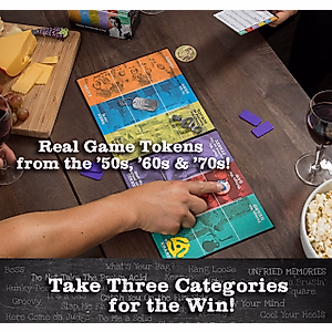 Boom Again Board Game | '50s, '60s and '70s Pop Culture & Music Trivia Game | Best Party Game for Baby Boomers & Seniors for Friends, Parents & Grandparents