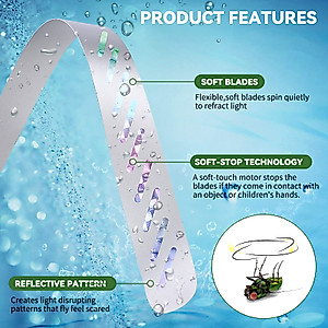 Fly Fans for Tables Fly Repellent for Outdoor Bug Fan Bugs Fly for Indoor Fly Insect Traps Fan Keep Flies and Bugs Zapper Table Patio Fly Fans Deterrent 3Pcs