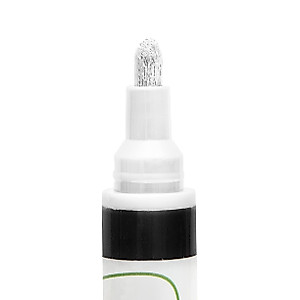 Glass Pen Liquid Paint Marker: Glass Writing Pens and Painting Markers with Washable, Erasable Ink - Windows, Mirrors, Signs, Crafts - 2 Pack, Black 5mm Narrow and White 5mm Narrow Tip Pens