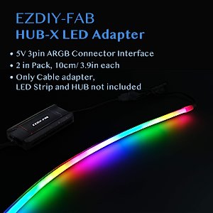 EZDIY-FAB LED Port Adapter fo rEZDIY-FAB HUB-X, Compatible with 3 Pin ARGB Devices