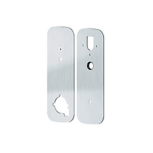 Lockly Smart Door Lock Cover Plate, Accessory for Lockly Smart Locks, Rust-Proof Stainless Steel for Hole Filler Plate - Satin Nickel (PGA006SN)