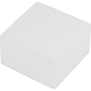 Small Cake Foam Dummies, 3-6 in Cake Dummy Squares (4 Pieces)