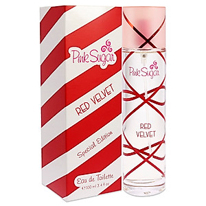 Pink Sugar Aquolina Red Velvet EDT Spray (Special Edition) Women 3.4 oz