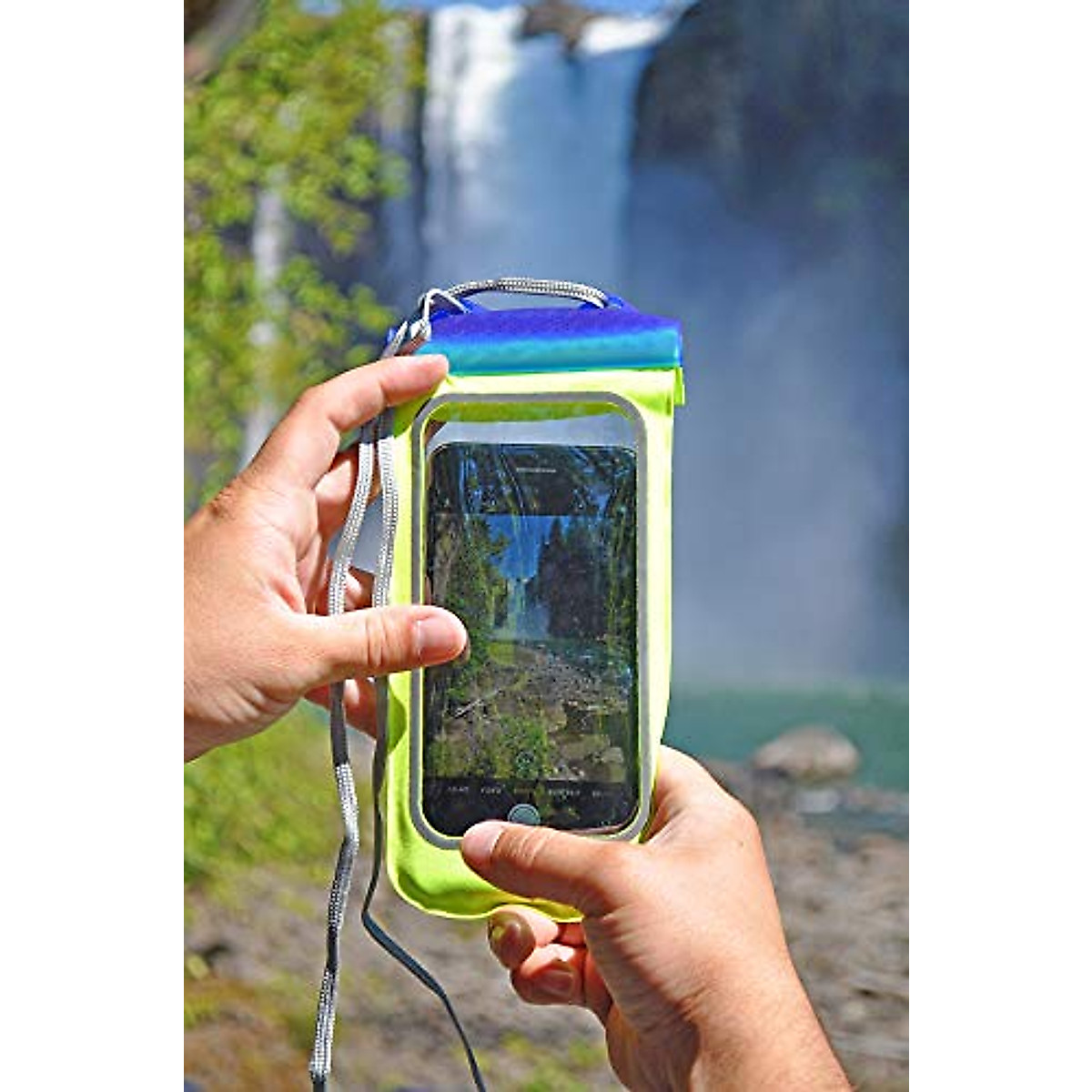 Seattle Sports E-Merse NeoXL -Compatible with iPhone X, All iPhone13 Models, Galaxy S10, Google Pixel 3 and All Smaller Smart Phones | Waterproof Submersible Pouch Dry Bag Case