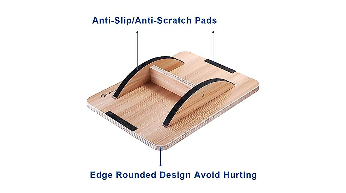 StrongTek Wooden Balance Board for Core Strength & Stability