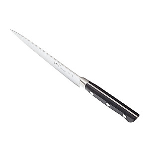 Mercer Culinary MX3 Premium San Mai VG-10 Steel Core Blade Petty Knife, 150mm 6 Inch,Black
