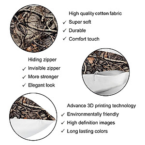 Tamengi Body Pillow Cover, 20x54 Inches Hunting Camouflage Pattern 8 Body Pillow Case with Hidden Zipper Closure,Body Pillow Pillowcases for Adults Pregnant Women