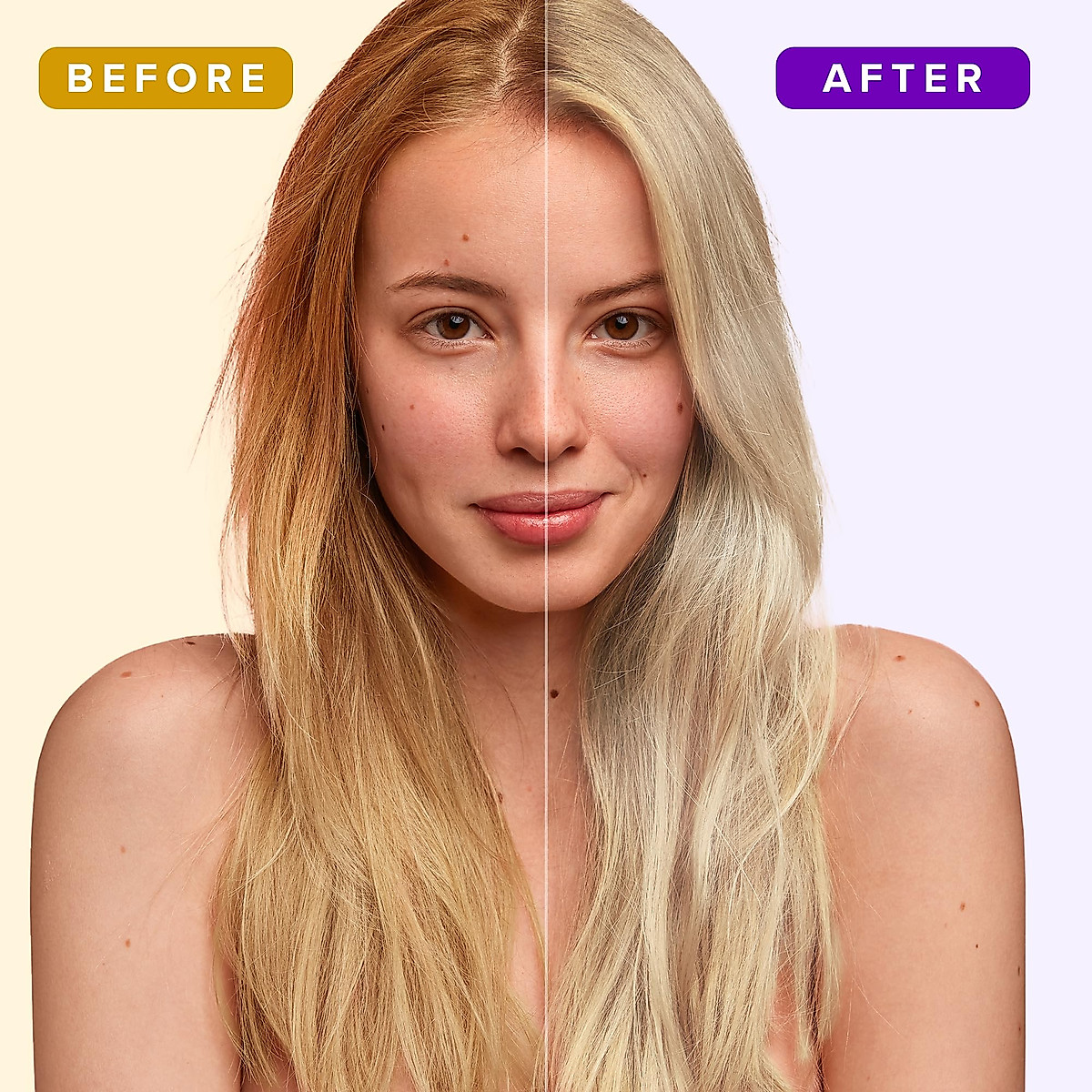 NO MORE BRASS Purple Shampoo And Conditioner Set (2 x 16.9 Fl Oz) SULFATE FREE Purple Shampoo For Blondes And Purple Conditioner - Blonde Shampoo And Conditioner Set To Eliminate Yellow Brassy Tones