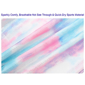 Domusgo Girls Gymnastics Leotards 1t 2t Shiny Nenon Love Heart Biketard with Shorts Cute Pro Scrawl Dancewear for Children Party Competition