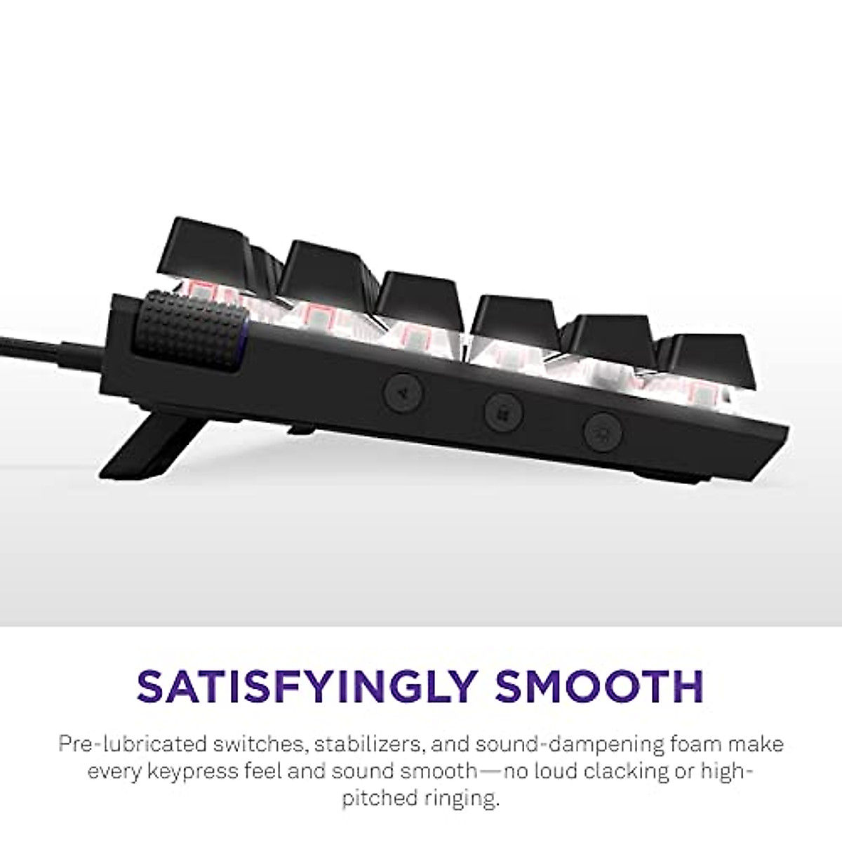 NZXT Function MiniTKL - Compact Tenkeyless Gaming Keyboard – Gateron Red Mechanical Switches: Linear, Fast, and Quiet – Hot-Swappable – RGB Backlit – Aluminum Top Plate – Sound Dampening Foam – Black