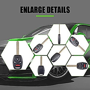 SCITOO 1X Keyless Entry Remote Control Key Fob fits 2008-2012 for Honda for Accord 2009-2015 for Honda for Pilot 5WK4930