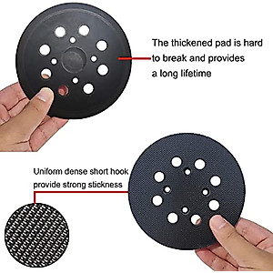 Standard 5" Hook and Loop Replacement Sander Pad for Milwaukee 2648-20 & 2648-21 Random Orbit Sanders