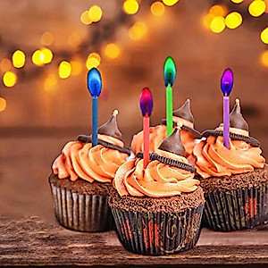 Birthday Cake Candles Happy Birthday Candles Fun Colorful Candles Holders Included