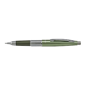 Pentel Sharp Kerry Mechanical Pencil, 0.5mm, Metallic Olive Barrel, 1 pack (P1035K), Green