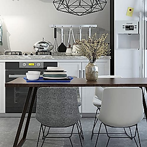 Pekky Plastic Fast Food Trays for Eating, Rectangle Serving Tray with Handle, 16.7" x 11.8", Set of 6