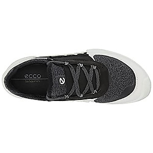 ECCO Women's Biom AEX Knit Slip On Cross Trainer, White/Black, 9-9.5