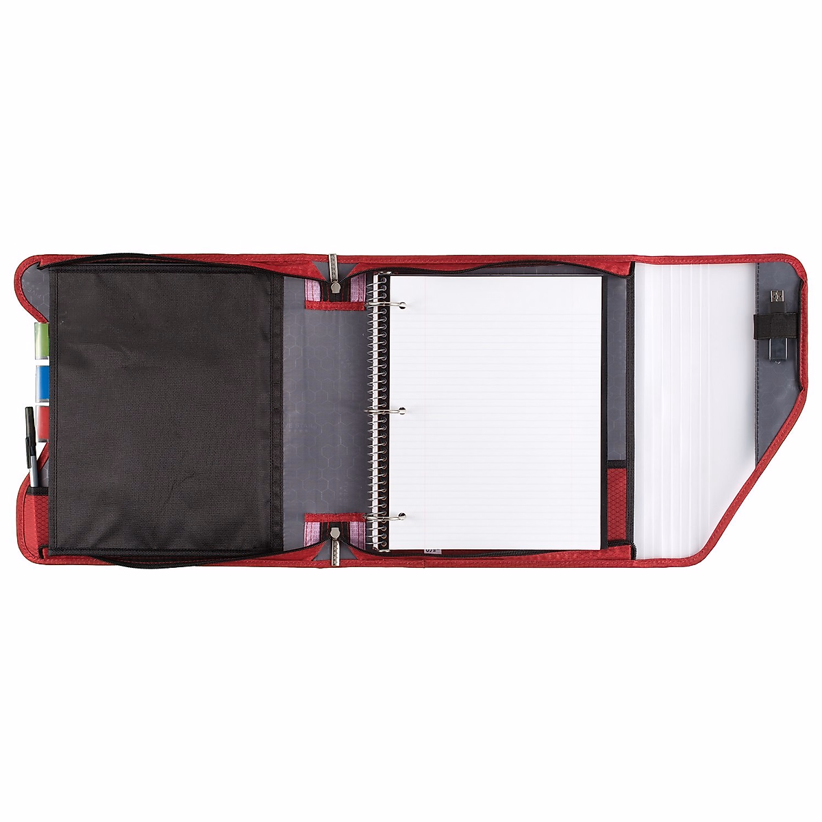 Five Star 1-1/2 Inch Zipper Binder, Easy Access, Durable, Cobalt Blue / Black (29278BC7)