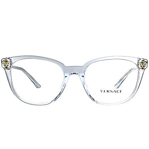 Versace VE 3242A 148 Transparent Plastic Round Eyeglasses 54mm