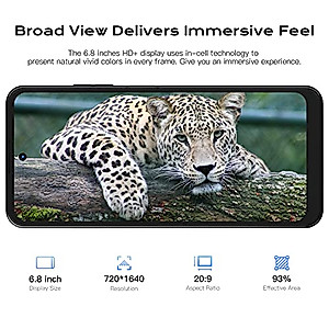 HOTWAV Note 12 Smartphone(2023 New),Android 13 Cellphone 8GB+128GB (1TB Expandable) 48MP 6.8" HD+,6180 mAh Battery 20W Fast Charging, Octa-Core 4G LTE Dual SIM Face ID/Fingerprint/GPS/NFC (Orange)