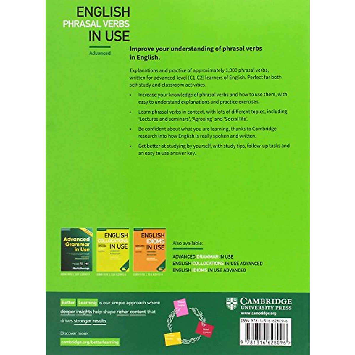 English Phrasal Verbs in Use Advanced Book with Answers: Vocabulary Reference and Practice (Vocabulary in Use)