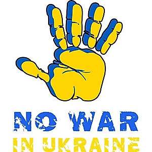 CafePress No War In Ukraine Peace Five Print Donbas Fla Mugs Ceramic Coffee Mug, Tea Cup 11 oz