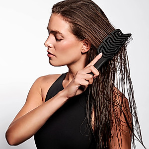 The Hair Edit Detangle and Massage Brush, Hair Care Essential, Detangler, Great for Wet Hair, Scalp Massager, Lightweight, For All Hair Types