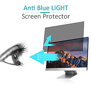 Hanging Computer Privacy Screen Panel,Compatible with 23'', 23.6'', 23.8'', 24 inch Desktop PC Computer Monitor- Anti-UV Eye Protection-16:9/16:10 Aspect Ratio(W 21.2" X H 13.4")