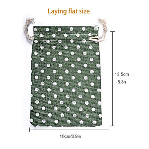 eZAKKA Empty Sachet Gift Bags Burlap Bags Storage Linen Bag Pouch with Drawstring for Wedding Party Shower Birthday Christmas DIY Craft, 28 Pieces