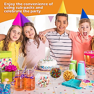 Sunnyray 8 Pcs 25 oz Plastic Candy Jars with Lids Plastic Candy Jars for Candy Buffet Clear Candy Dishes with Lids Candy Buffet Containers Set Plastic Cookie Jar Candy Holder for Party Table Kitchen