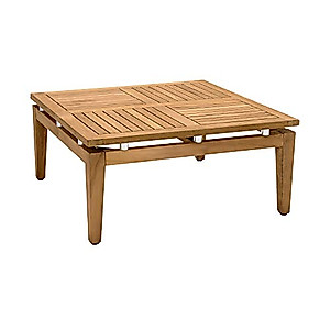 ARMEN LIVING LCARCOTK Arno Outdoor Square Teak Wood Coffee Table