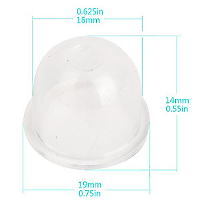 HIFROM 10pcs Carburetor Primer Bulb 10pcs Carburetor Primer Bulb Replacement for Honda FG100 GX22 GX31 Little Wonder Mantis Tiller Honda FG100 GX22 GX31 Little Wonder Mantis Tiller