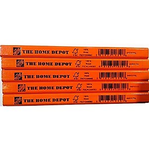 Home Depot Carpenter Pencil - 5 Pack