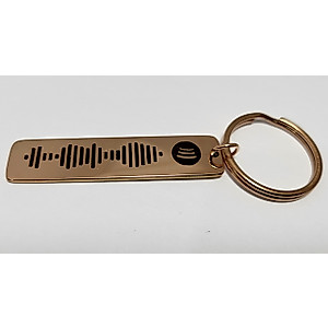 NationInFashion Spotify Code Custom Music Code Keyring Spotify Keychain Personalized Keycring Both side Engraving for Him Her Women Men Best Friends Mom Dad Sister Brother