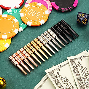 Mudder 20 Pieces Metal Cribbage Pegs Cribbage Board Pegs Fit 1/8 Holes for Cribbage Traditional Board Party Favors in 4 Colors
