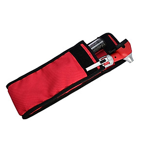 OdontoMed2011 Otoscope - Portable Ear Light and Exam Kit for Home and Professional Use - 3X Magnifying Fiber Optic Scope with Spare Tips, Bulb, and Carrying Case - Pocket Diagnostic Equipment (Red)