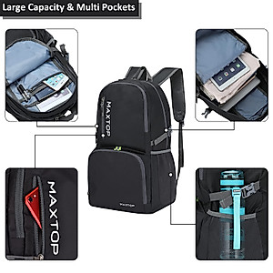 MAXTOP 40/50L Lightweight Packable Backpack for Hiking Traveling Camping Water Resistant Foldable Outdoor Travel Daypack