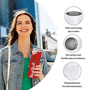 ATHAND Red Bull Printed Tumbler,Funny Tumblers,20 OZ Insulated Vacuum Skinny Tumbler,Gifts for Friend,Classmate,Women,Men,Boy,Girls,1 Pcs