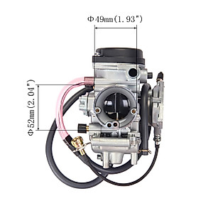 Carburetor Compatible with 2000-2006 Yamaha Big Bear 400 & Kodiak 400 YFM400, 2004-2006 Bruin 350, 2007-2012 Grizzly 350 450, 2006-2010 Wolverine 350 450 YFM 4x4 ATV Carb Replacement Parts