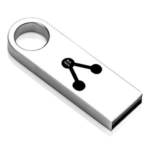 USB 3.0 Flash Drive 64GB Thumb Metal, Silver