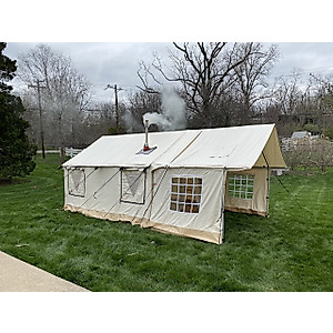 WHITEDUCK Alpha Wall Tent Porch for Hunting, Family Camping & Outdoor Activities (10'x12', Canvas)